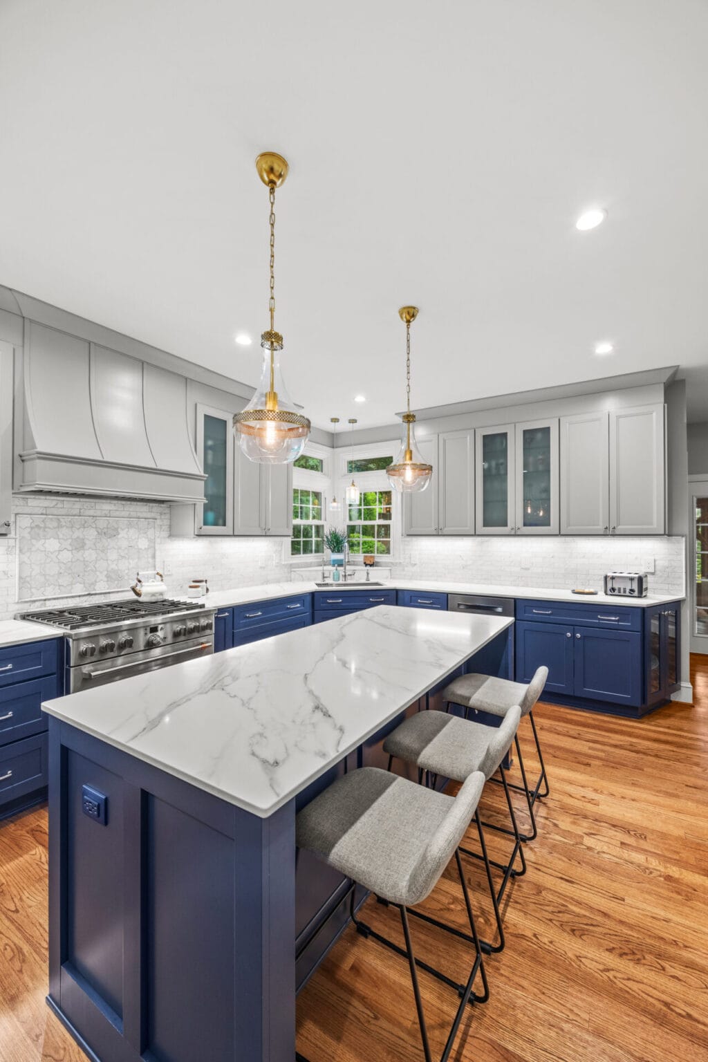 Nautical Kitchen Renovation in Berkeley Forest Charlotte NC | DGK