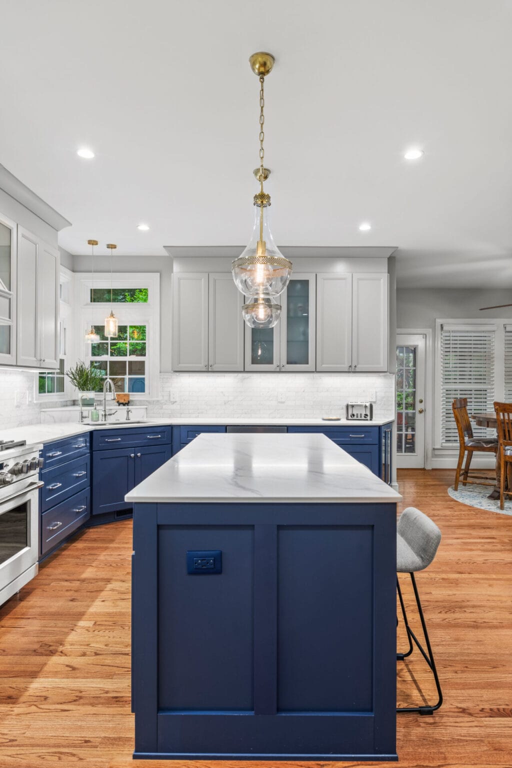Nautical Kitchen Renovation in Berkeley Forest Charlotte NC | DGK