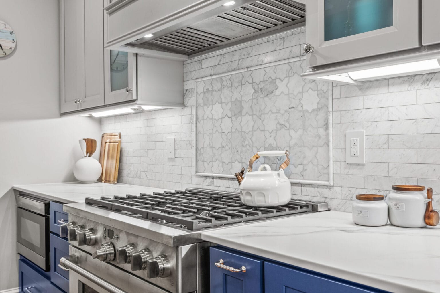 Nautical Kitchen Renovation in Berkeley Forest Charlotte NC | DGK