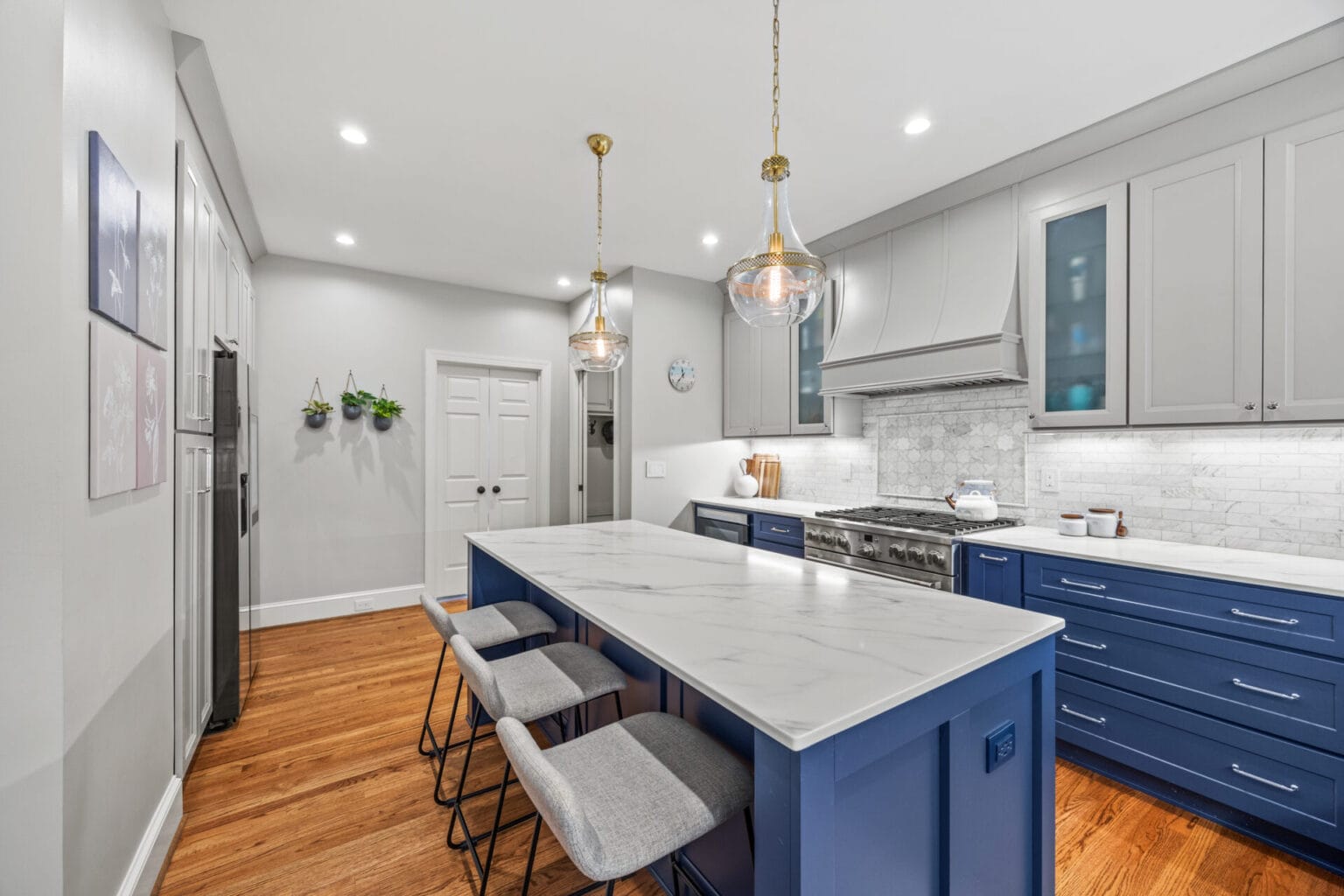 Nautical Kitchen Renovation in Berkeley Forest Charlotte NC | DGK